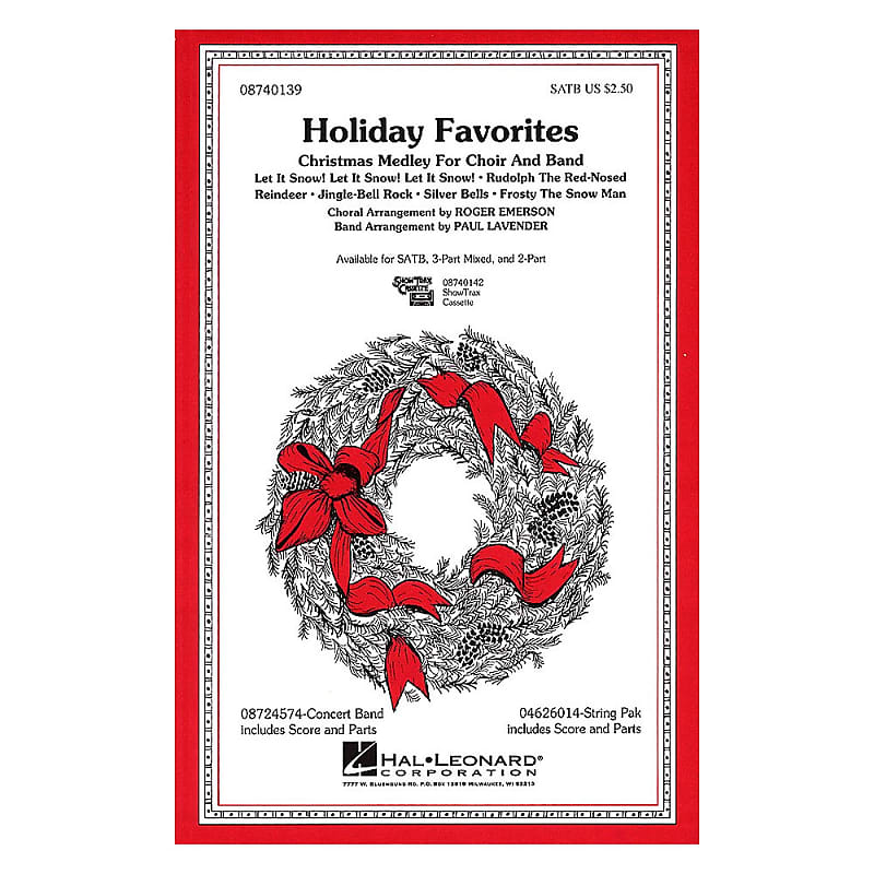 Hal Leonard Holiday Favorites (Medley) 3-Part Mixed Arranged | Reverb