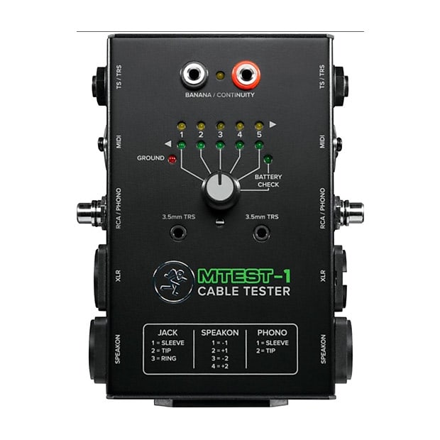 Mackie MTest-1 Cable Tester | Reverb