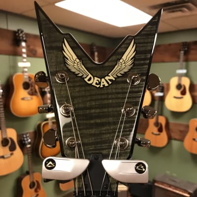 Dean Custom Run DCR Stealth #7 Transparent Black Dimebag | Reverb