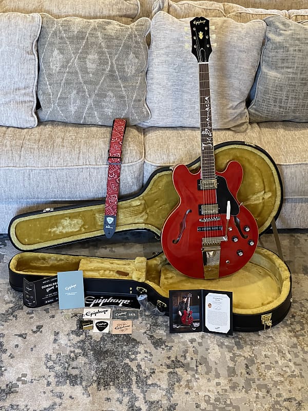 2022 Joe Bonamassa 1962 Epiphone ES-335 - Custom Inlay | Reverb