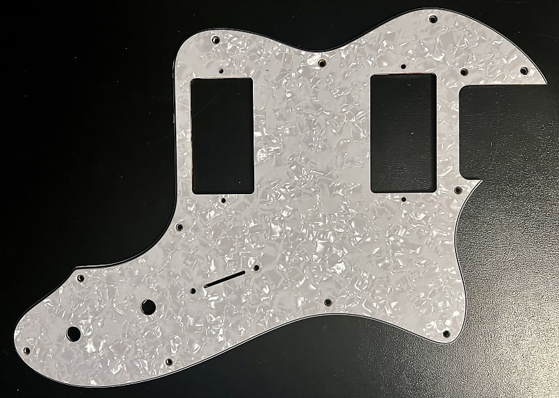 72 Thinline pickguard PAF Humbucker white pearl | Reverb