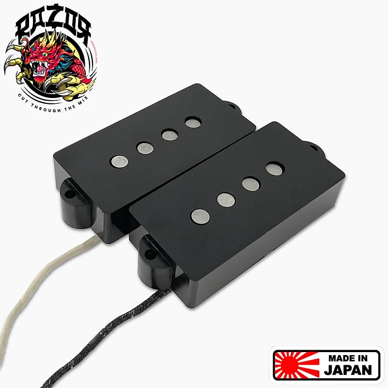 Razor® MIJ Buraddo mūn Blood Moon Pickup for Precision Bass® | Reverb