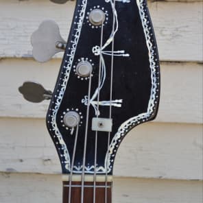 Vintage 1966 Supro Taurus Bass Guitar & OHSC Very Unique | Reverb