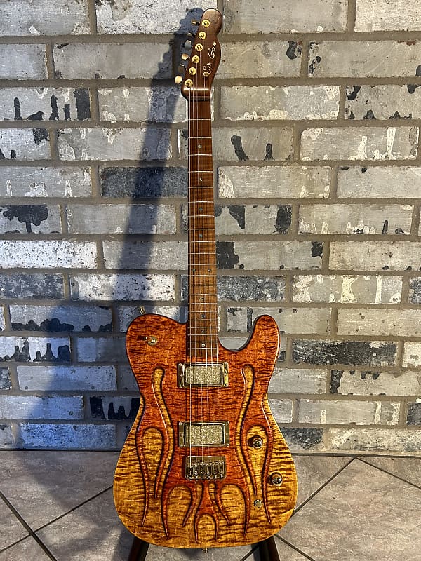 Six Gun Custom Shop "Flameboy" telecaster: Lace sensor | Reverb