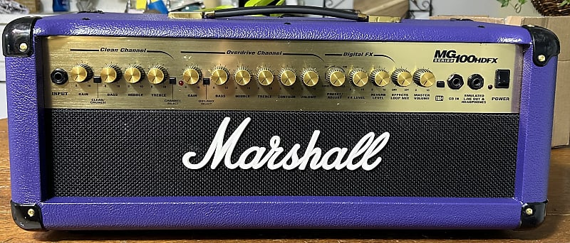 Marshall MG MG100HDFX 100-Watt Solid State Guitar Amp Head in | Reverb