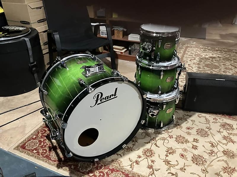 Pearl Session Custom 4 piece All Maple shell pack w/mounting | Reverb