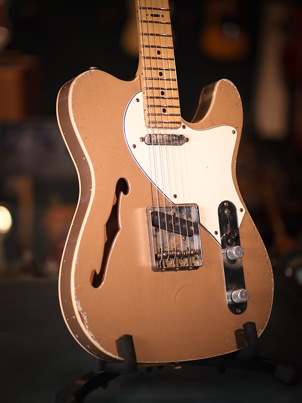 Hansen T-Style Thinline Firemist Gold | Reverb