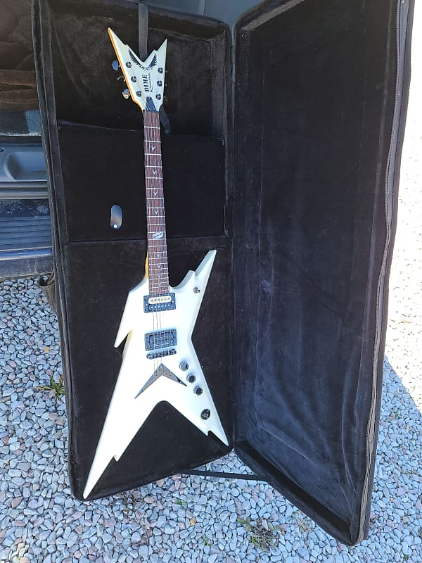 Dean DIME. Razorback White | Reverb