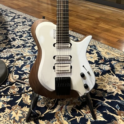 Kiesel Zeus Custom Built Rainbow Sparkle Headless Electric | Reverb