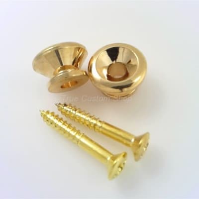 True Custom Shop® Gold Strap Buttons for Gibson Les Paul | Reverb