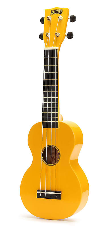 Mahalo Rainbow Series Yellow Ukulele with Bag | Reverb