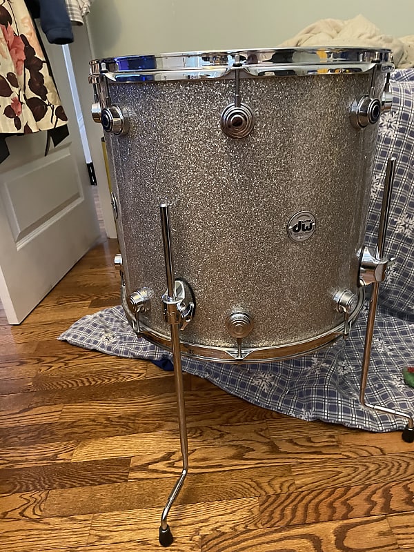DW Collectors drum Broken Glass 18” x 16 deep floor Tom | Reverb