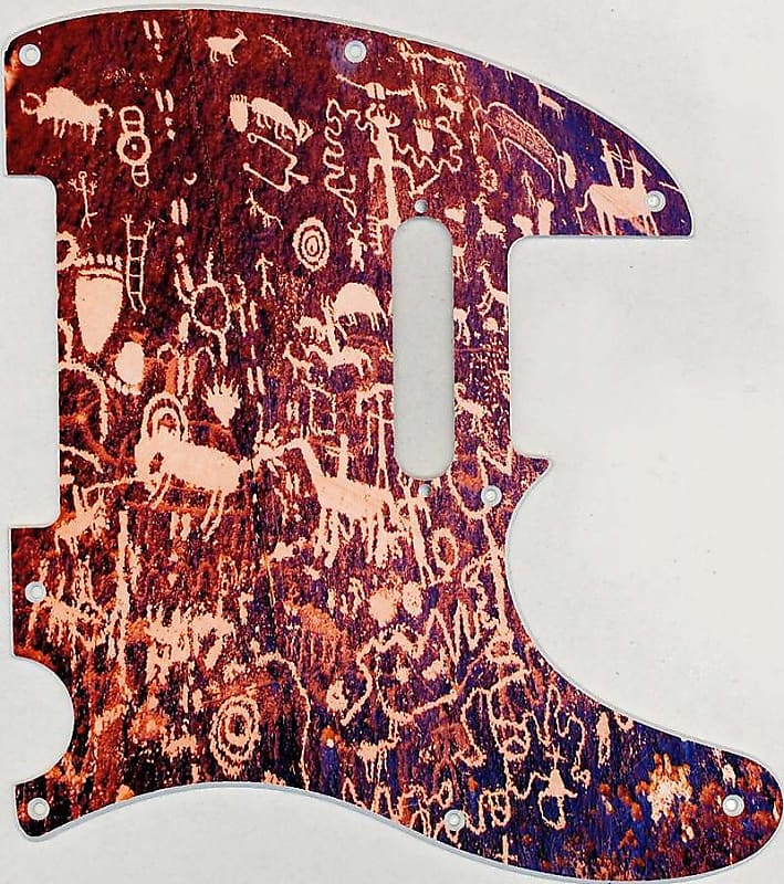 Graphical pickguard Fender Telecaster Tele Standard 8 Hole | Reverb UK