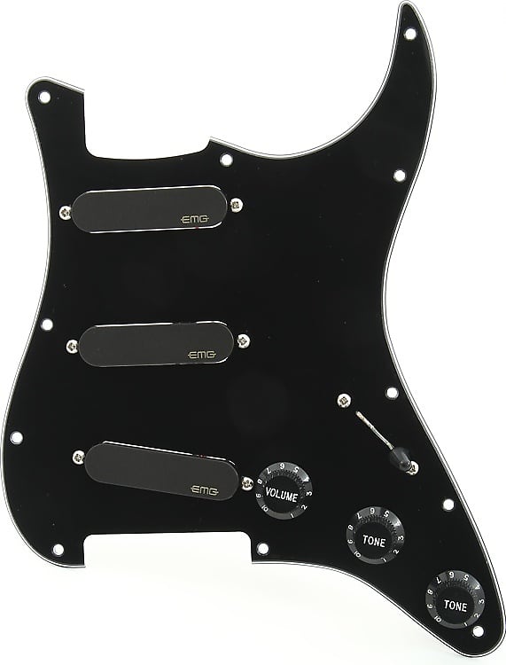 EMG DG20 David Gilmour Signature Pre-Wired Pickguard - Black | Reverb