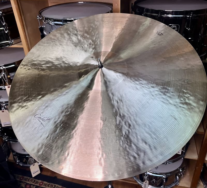 Demo of Exact Cymbal - Cymbal Craftsman 22” Hand Made Ride - | Reverb