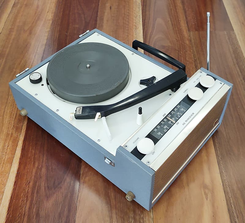 Vintage National HG-700 Portable Mono Record Player with | Reverb