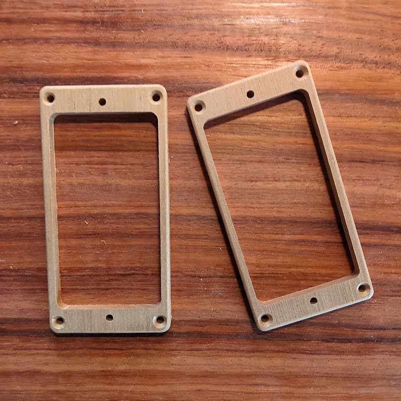 Guilford Mahogany Flat Humbucker Pickup Ring Set- Fits PRS | Reverb
