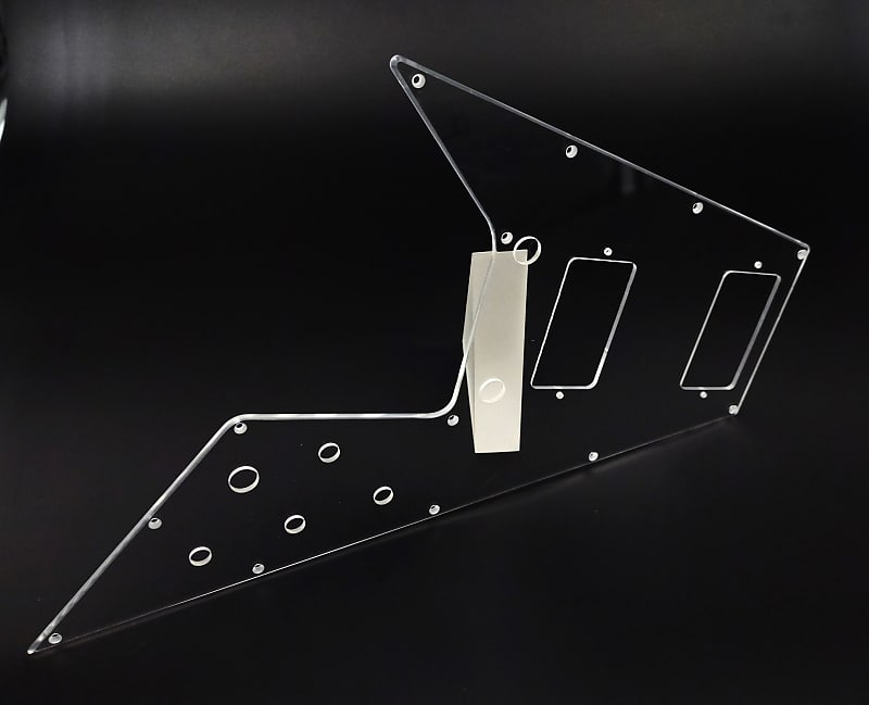 clear acrylic pickguard for GIBSON FLYING V 67' REISSUE | Reverb