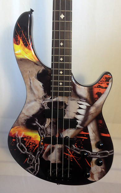 Dean Edge 10 PJ with Active EQ Skull Crusher Electric Bass | Reverb