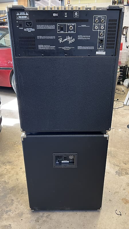 Fender Rumble 500 Combo and Rumble 2x10 extension cabinet | Reverb