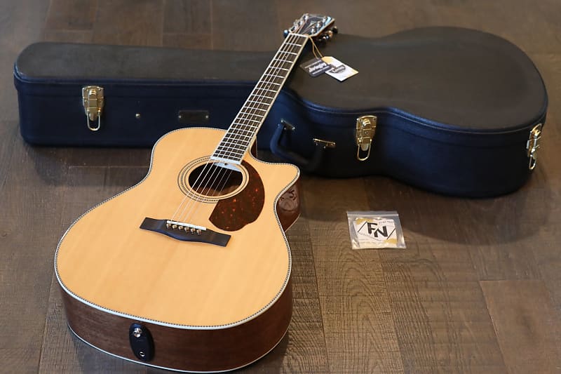 Fender Paramount Series PM-4ce Limited Auditorium Natural | Reverb