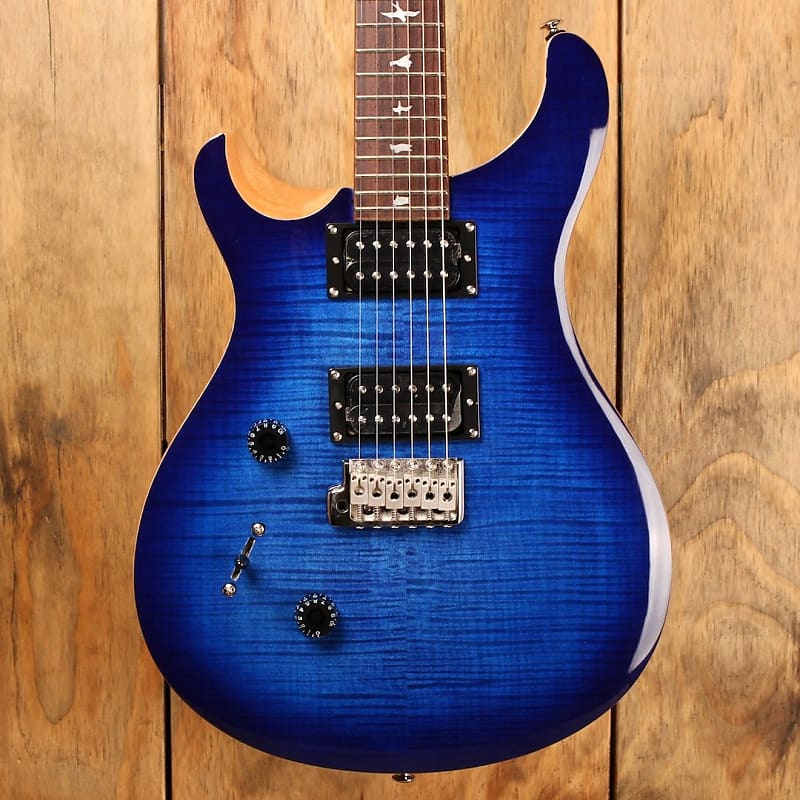 PRS SE Custom 24 Lefty Faded Blue Burst (2021) | Reverb