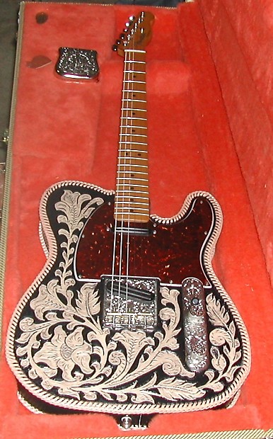 Fender/Scarecrow Guitars Custom handtooled leather wrapped | Reverb
