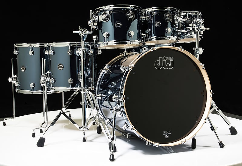 DW Performance Series 7pc Shell Pack Chrome Shadow | Reverb