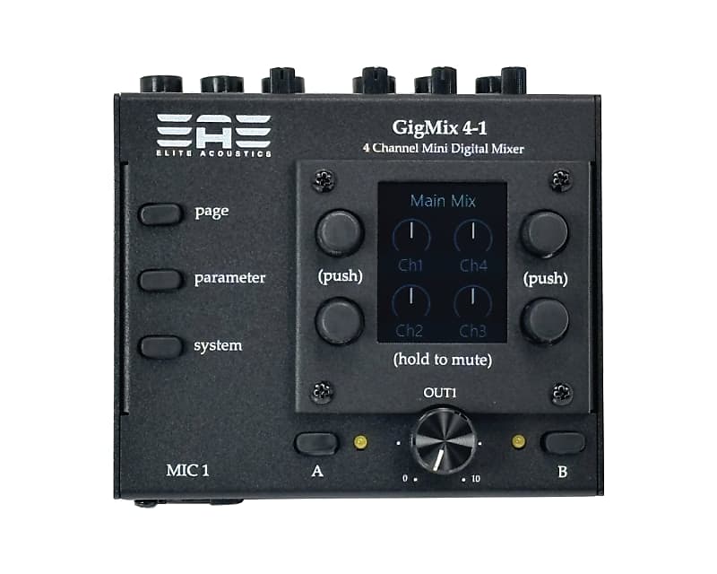 Elite Acoustics EAE GigMix 4-1 four chan mini digital mixer | Reverb