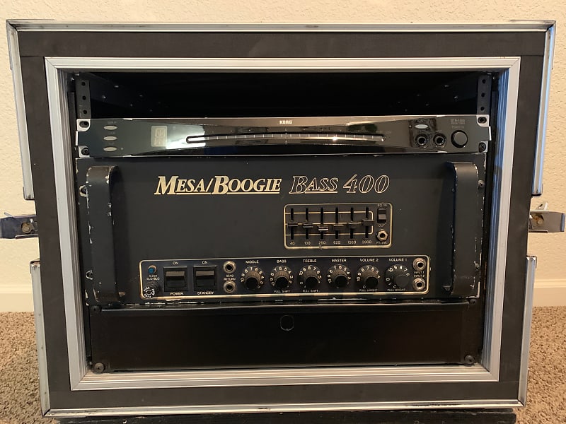 Mesa Boogie Bass 400 w/ shock mount ATA rack case | Reverb