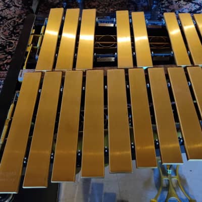 Musser M75 Century Vibraphone Gold Bars with Working Motor | Reverb