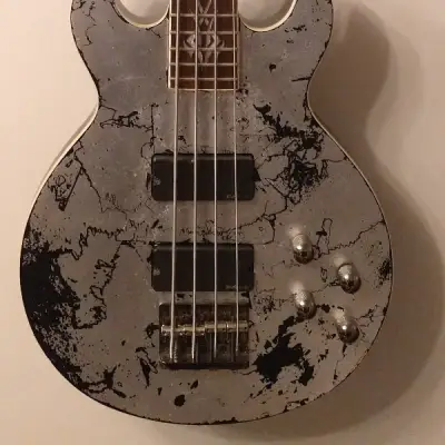 Schecter Diamond Series Devil Tribal Bass 2002 Custom Silver | Reverb