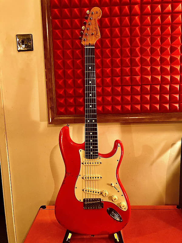 Fender Partscaster Fiesta red | Reverb