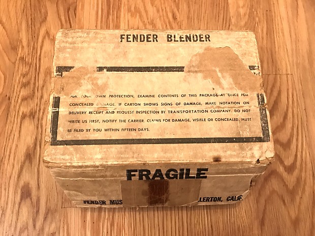 ! Fender Blender ORIGINAL PACKAGING / BOX + WIRING | Reverb Canada