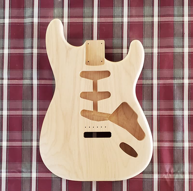 Woodtech Routing 2 pc. Alder Stratocaster Body - Unfinished | Reverb