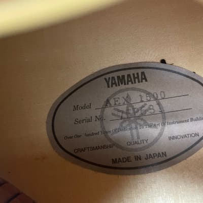 Yamaha AEX1500 AEX 1500 Archtop Hollowbody Jazz Guitar with | Reverb