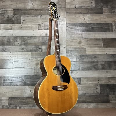 Epiphone No-245 Nova Jumbo 12-String Acoustic Guitar (1970's) | Reverb