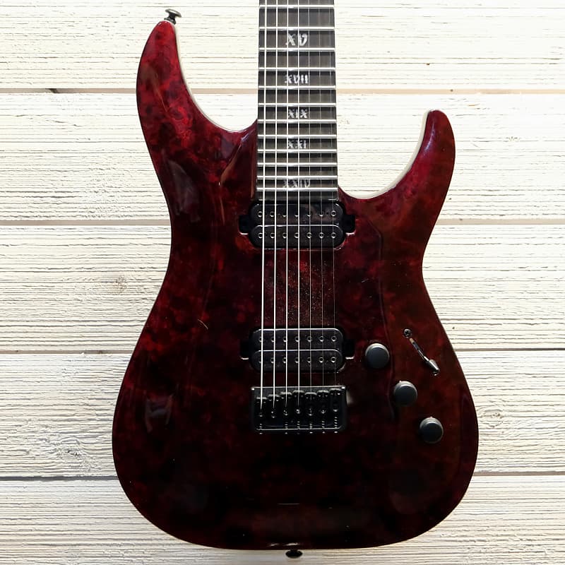 Schecter C-7 Apocalypse - Red Reign | Reverb