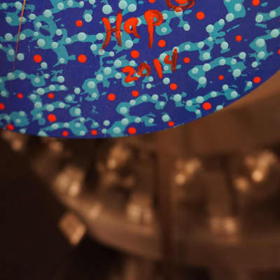 Hap "Michael Hapner" Hand Painted Guitar Blue Psychedelic | Reverb