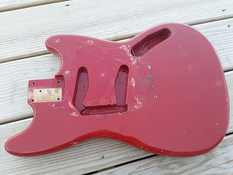 1972 1973 Fender Musicmaster Duo Sonic guitar body | Reverb