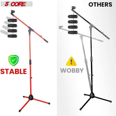 5 Core Tripod Mic Stand Heavy Duty Height Adjustable Floor | Reverb