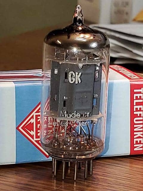 Telefunken 12AX7/ECC83 Tall Ribbed Plates MaxiPreamp2/TV-7 | Reverb