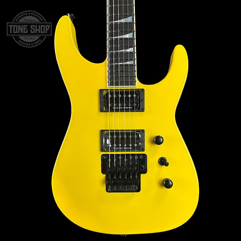 Jackson Custom Shop SL2H Grafitti Yellow w/case | Reverb