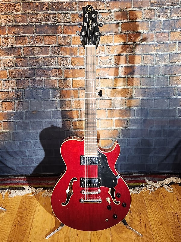 Gret Bennett Royal RL-2 Trans Cherry Red Grover Tuners | Reverb