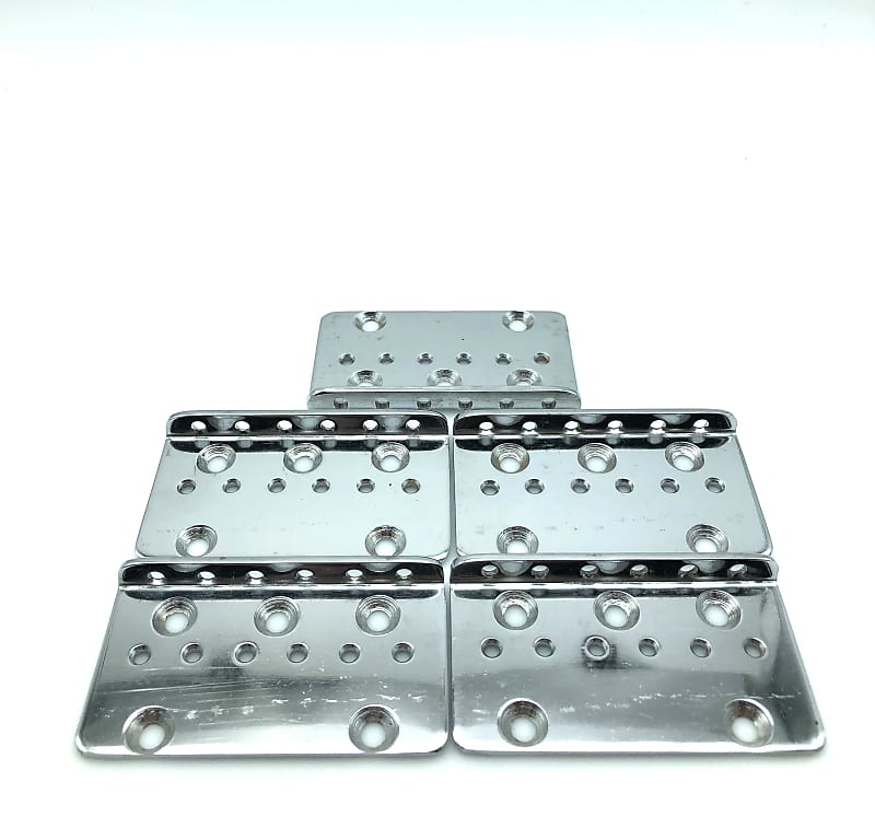 Stratocaster Style Hardtail Bridge Plate (1) - Chrome | Reverb