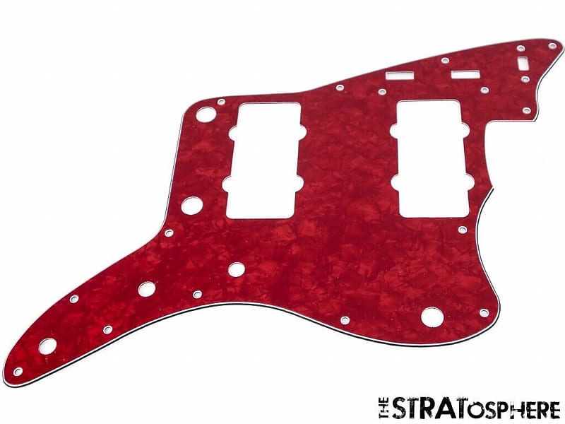 * NEW Red Pearloid Jazzmaster PICKGUARD for Fender American | Reverb