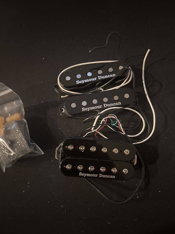 Seymour Duncan Full Shred & Flat Strat HSS Pickup Set - Black | Reverb