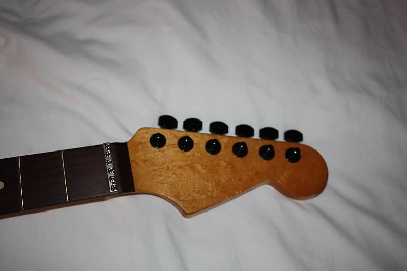 Warmoth Stratocaster Neck Birds eye Relic, LSR Nut, Gotoh | Reverb