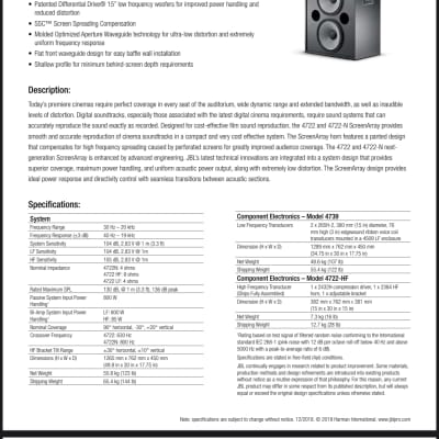 JBL 4722N Audiophile Speakers (Horn + dual 15” LFD) w/Custom | Reverb