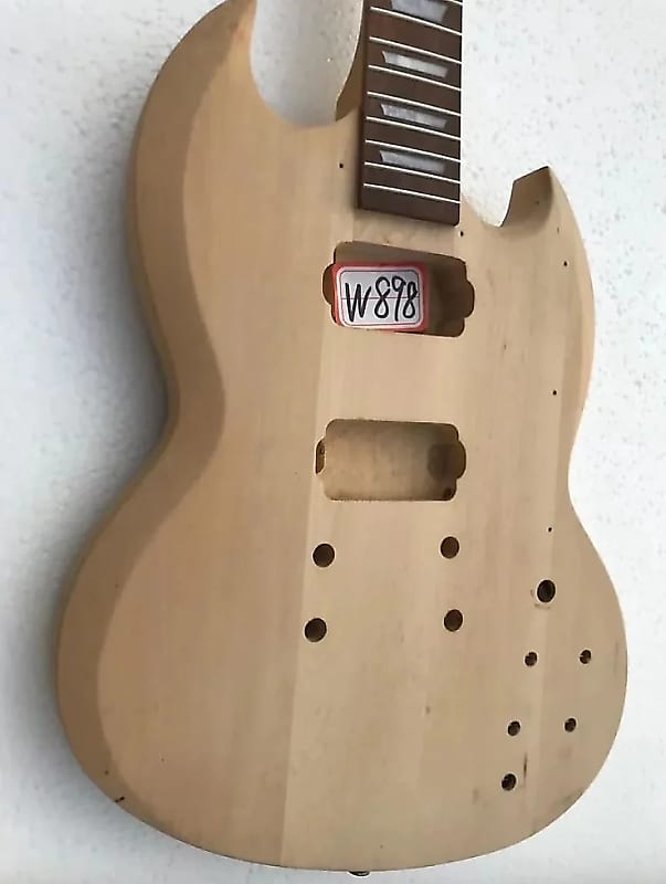 Unfinished Guitar Unfinished SG Style Body with Maple Neck | Reverb